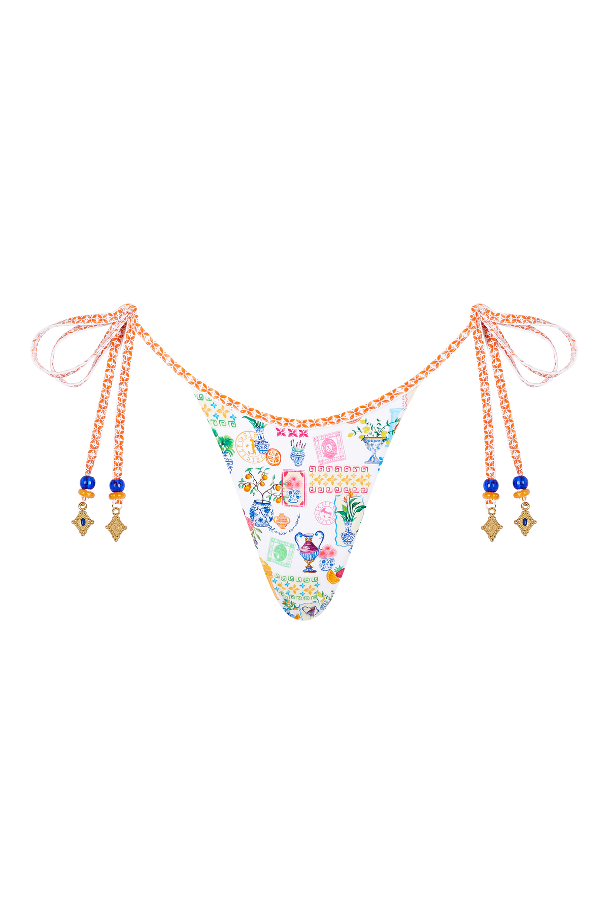 Lagos Cheeky High Cut Side Tie Bikini Bottoms in Isola Bydee USA